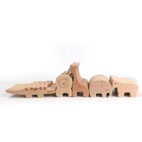 China DIY Educational Wooden Educational Puzzle 2- 4 Years Wooden Animal Puzzle for sale