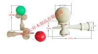 China Colorful Beech Wood Wooden Kendama Custom Kendama With String for sale