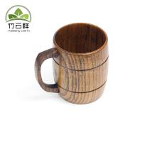 China Ecodesign Gift Wooden Cup Rustic Beer Mugs Handmade for sale
