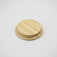 China Reusable Wide Mouth Mason Jar Lids Natural Pine Wooden Glass Cover Coffee Cup Lids with Silicone Seal Ring Wood Color for sale