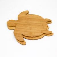 China Kitchen  345mm X 300mm Wooden Bamboo Cutting Board Animal Shape for sale