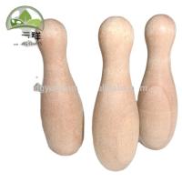 China Family Friends Wooden Balance Toy Rubber Wood Wooden Bowling Game for sale