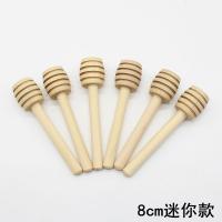 China Hotel Restaurant Home Wooden Honey Dipper Drizzler Stirring Stick Spoon Rod Muddler Dispense for sale
