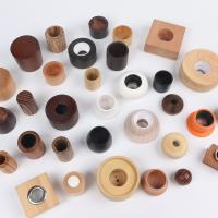 China 1in Natural Wooden Lid Perfume Wooden Cap Cover Customized Size Natural Wooden Lid for sale