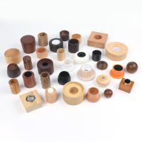 China 1in Natural Wooden Lid Perfume Wooden Cap Cover Customized Size Natural Wooden Lid for sale