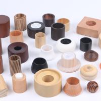 China 1in Natural Wooden Lid Perfume Wooden Cap Cover Customized Size Natural Wooden Lid for sale