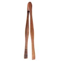 China Meat BBQ Sustainable Wooden Tongs For Cooking Bread  Custom Size Bamboo Salad Tongs for sale