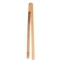 China Meat BBQ Sustainable Wooden Tongs For Cooking Bread  Custom Size Bamboo Salad Tongs for sale