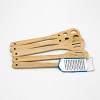 China Wooden Spatula Bamboo Utensil Set  Wooden Cooking Spoon Kitchen Cooking Tools for Nonstick Pots and Pans for sale