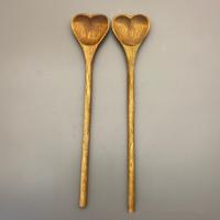 China wooden heart shaped salad spoon for sale