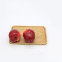 China 300mm X 200mm Polished Wooden Serving Tray Beech Wood Fruit Tray for sale