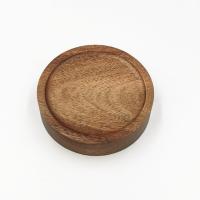 China Acacia Wooden Lid  for bottle  Customized  wooden lid with inner PlA screw cap for sale