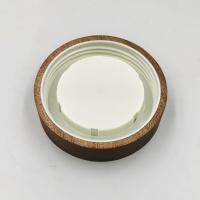 China Acacia Wooden Lid  for bottle  Customized  wooden lid with inner PlA screw cap for sale