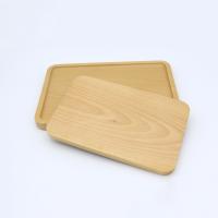 China 300mm X 200mm Polished Wooden Serving Tray Beech Wood Fruit Tray for sale