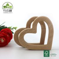 China heart- shaped Wooden baby Teether Natural Grasping Toy for sale