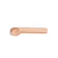 China Baby milk powder spoon with sealing function-Beech wooden for sale
