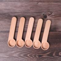 China Baby milk powder spoon with sealing function-Beech wooden for sale