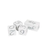 China Wooden Baby  Milestone Blocks Set of 6 with Canvas Bag Packing for sale