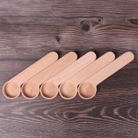 China Baby milk powder spoon with sealing function-Beech wooden for sale