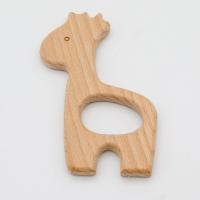 China Handmade Wooden Teeth Ring  for Baby Wooden Animal Shaped teeth ring for sale