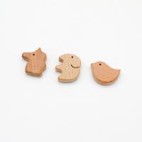 China wooden Round Shaped  baby pacifier clips for sale