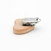 China wooden Round Shaped  baby pacifier clips for sale