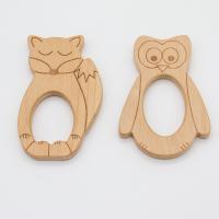 China Animal shaped Wooden Baby teether Ring for sale