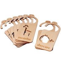 China Baby Closet Dividers Double Sided Baby Nursery Size Dividers Arrange Clothes by Type or Age for sale