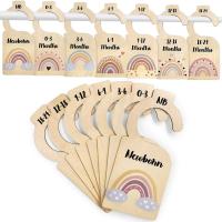 China Baby Closet Dividers Double Sided Baby Nursery Size Dividers Arrange Clothes by Type or Age for sale