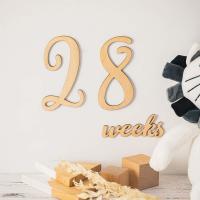 China Reusable Baby Wooden Milestone Blocks Newborn 2 Month Old Milestones for sale