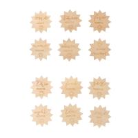China Baby 13 Pcs  Wooden Milestone Discs First Year Monthly Milestone Cards for sale