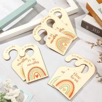 China Wooden Baby Monthly Milestone Cards Wooden Baby Closet Dividers  Nursery Gifts for Newborn Girl and Boys Baby's First for sale