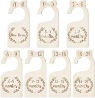 China Wooden Baby Monthly Milestone Cards Wooden Baby Closet Dividers  Nursery Gifts for Newborn Girl and Boys Baby's First for sale