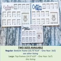 China Baby Birth Milestone Block Set One Year Monthly Photo Wooden Frame Newborn Age Blocks for sale