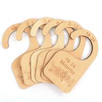 China Hot Selling Eco-friendly Wooden Baby Closet Dividers Hanging Set  For Newborn Gift for sale
