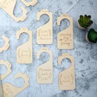 China Hot Selling Eco-friendly Wooden Baby Closet Dividers Hanging Set  For Newborn Gift for sale