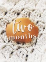 China Acrylic Carved Wooden Milestone Discs Gift Pregnancy Milestone Discs for sale