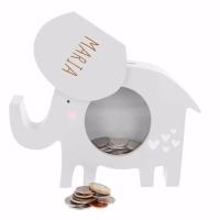 China Personalised Engraved Lion Money Box Bank Kids Savings Pocket Money Piggy Bank  Wooden Animal Money Box Gift for Babies for sale