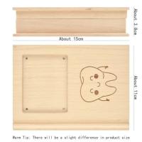 China wooden Book shaped tooth box ,baby teeth case for birthday gift for sale