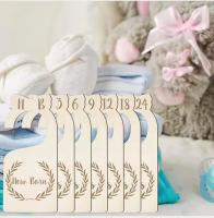 China Nursery Decor Adorable Hanging Baby Closet Organizers and Wood Closet Dividers for sale