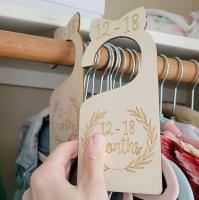 China Nursery Decor Adorable Hanging Baby Closet Organizers and Wood Closet Dividers for sale