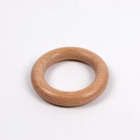 China Beech wooden baby teether Ring-Custom wood ring for sale