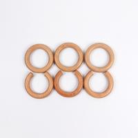 China Beech wooden baby teether Ring-Custom wood ring for sale