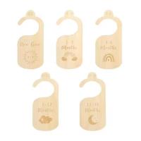 China Wooden Baby Cloth Divider Card Milestone Closet Partition Board for sale