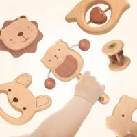 China Montessori Beech Eco Friendly Intellectual Hearing Toy Baby Cartoon Early Educational Toy for sale