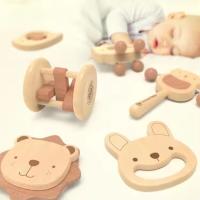 China Montessori Beech Eco Friendly Intellectual Hearing Toy Baby Cartoon Early Educational Toy for sale