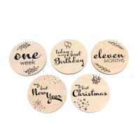 China Plywood Coaster -Travel Series Gifts-Baby Milestone Plywood Cards -Christmas Gifts for sale