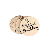 China Plywood Coaster -Travel Series Gifts-Baby Milestone Plywood Cards -Christmas Gifts for sale