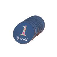 China Colored Custom Baby monthly discs -High Quality Smooth surface  and water proof 5mm thickness Ply wood card discs for sale