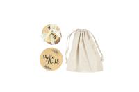 China Wooden Baby Monthly Milestone Discs Double Sided Discs Round shaped - Includes 13 Cards with Drawstring Bag for sale